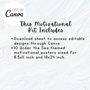 Under the Sea Classroom Decor - Watercolor - Motivational Posters - 2 ...