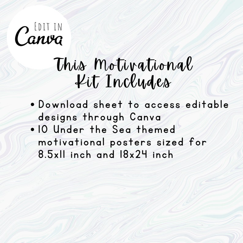 Under the Sea Classroom Decor - Watercolor - Motivational Posters - 2 ...