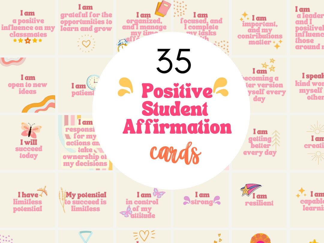 Daily Student Affirmation Cards, Affirmation Station Classroom ...