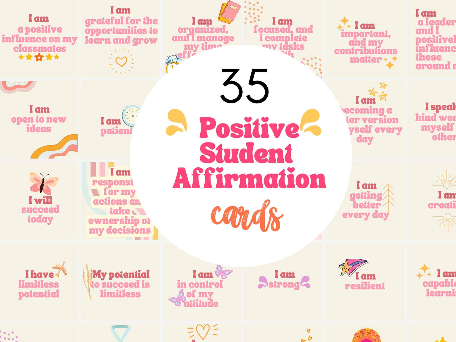 Daily Student Affirmation Cards, Affirmation Station Classroom ...