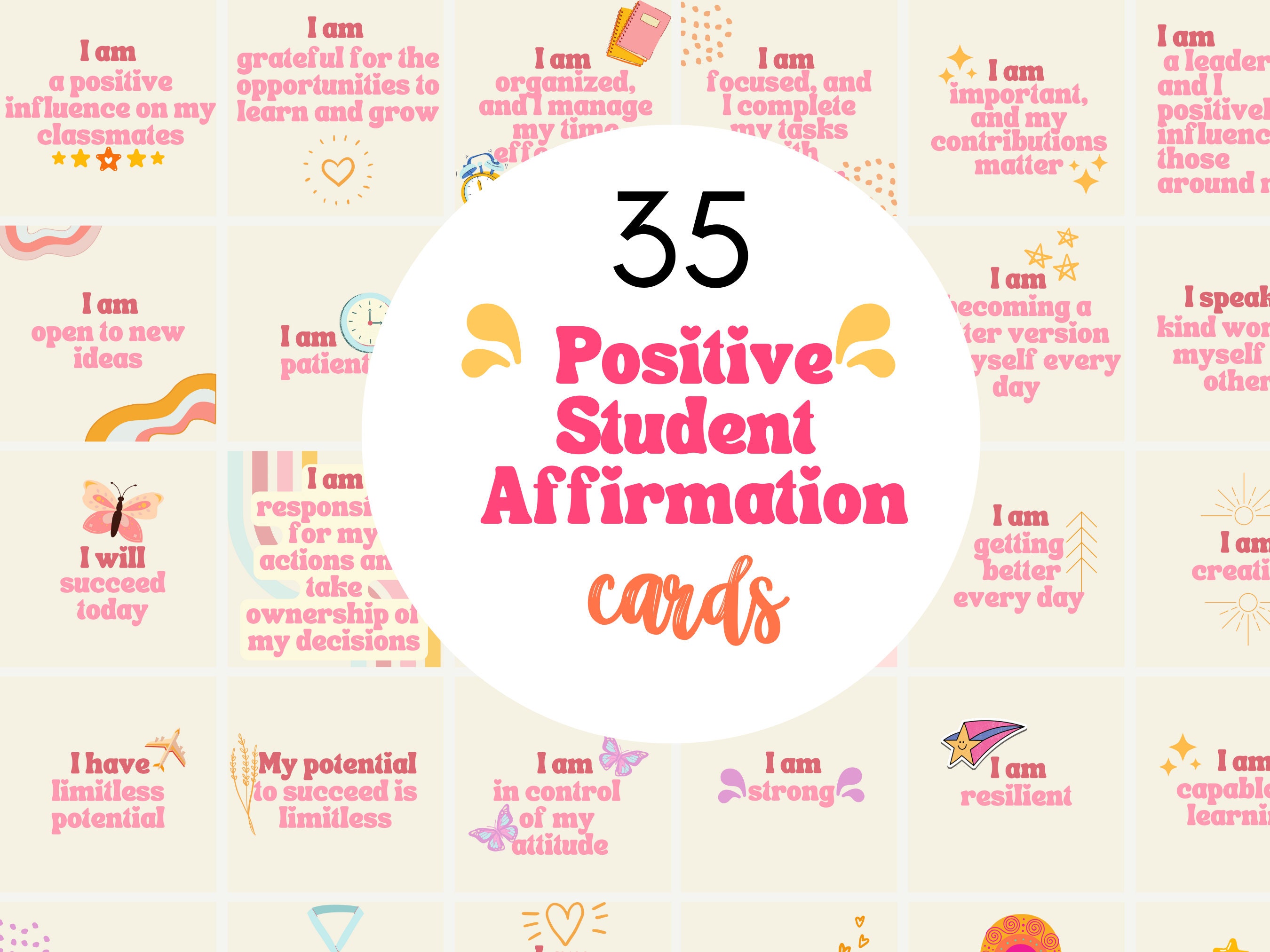 Daily Student Affirmation Cards, Affirmation Station Classroom ...