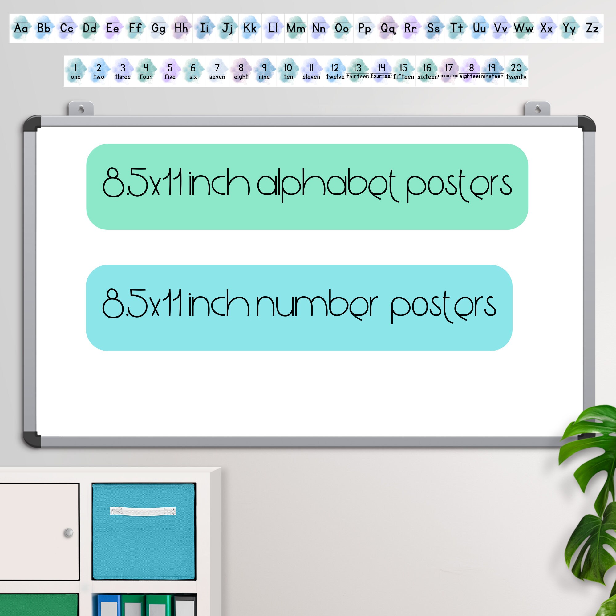 Under the Sea Classroom Decor Bundle, Watercolor Classroom Decor Bundle ...