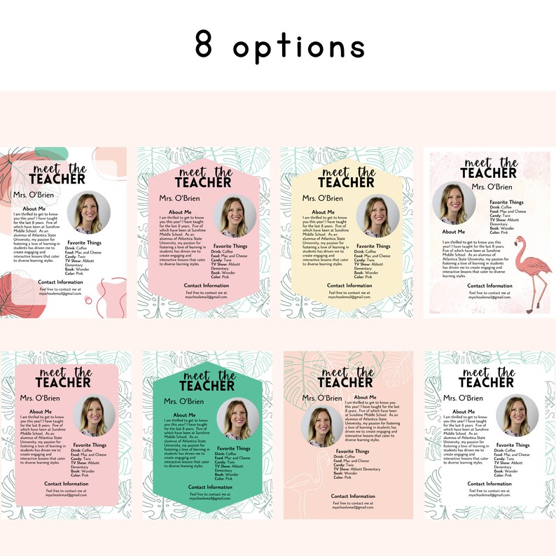 Flamingo Theme Meet the Teacher, Tropical Meet the Teacher, Beach Theme ...