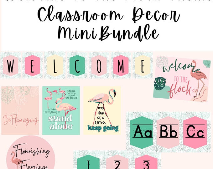 Tropical Classroom Decorations Bundle, Classroom Theme, Bulletin Board ...