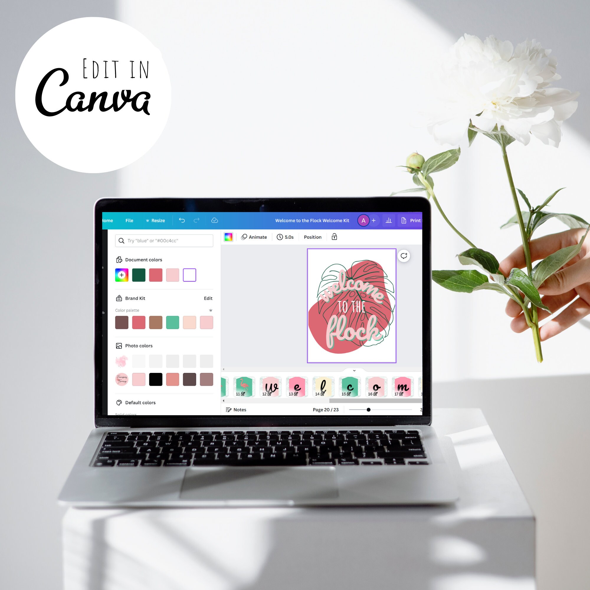 Flamingo Theme Classroom Decor Bundle, Welcome to the Flock Classroom ...