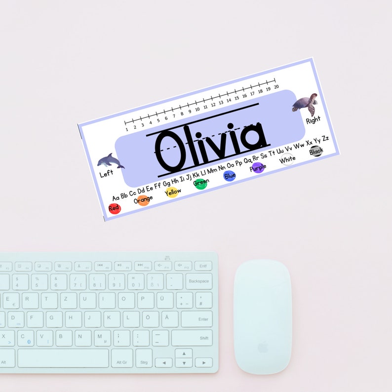 Under the Sea Student Desk Name Tags, Ocean Student Name Plates ...