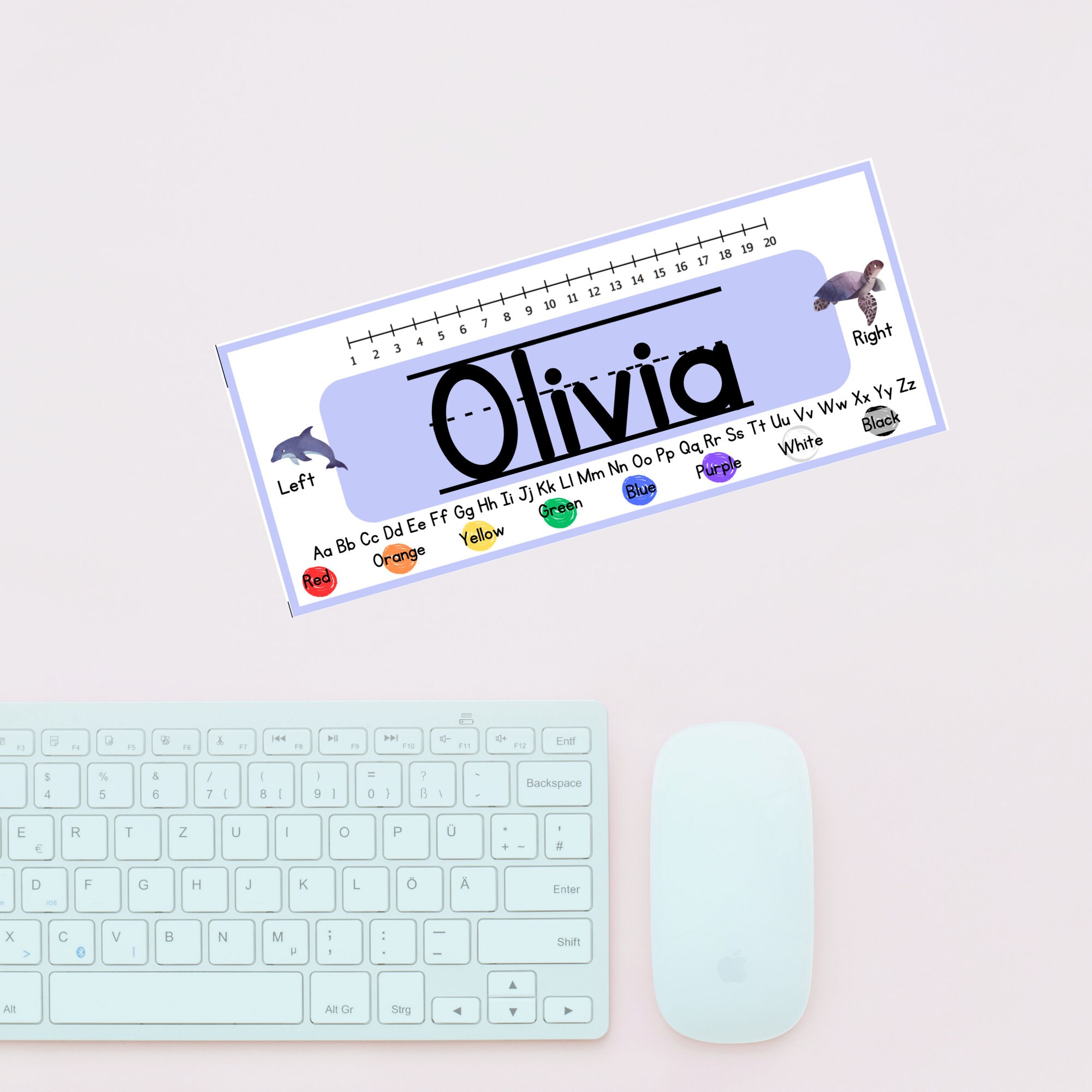 Under the Sea Student Desk Name Tags, Ocean Student Name Plates ...