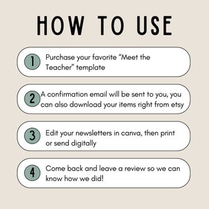 Neutral Meet the Teacher Template, Back to School Printable, Teacher ...