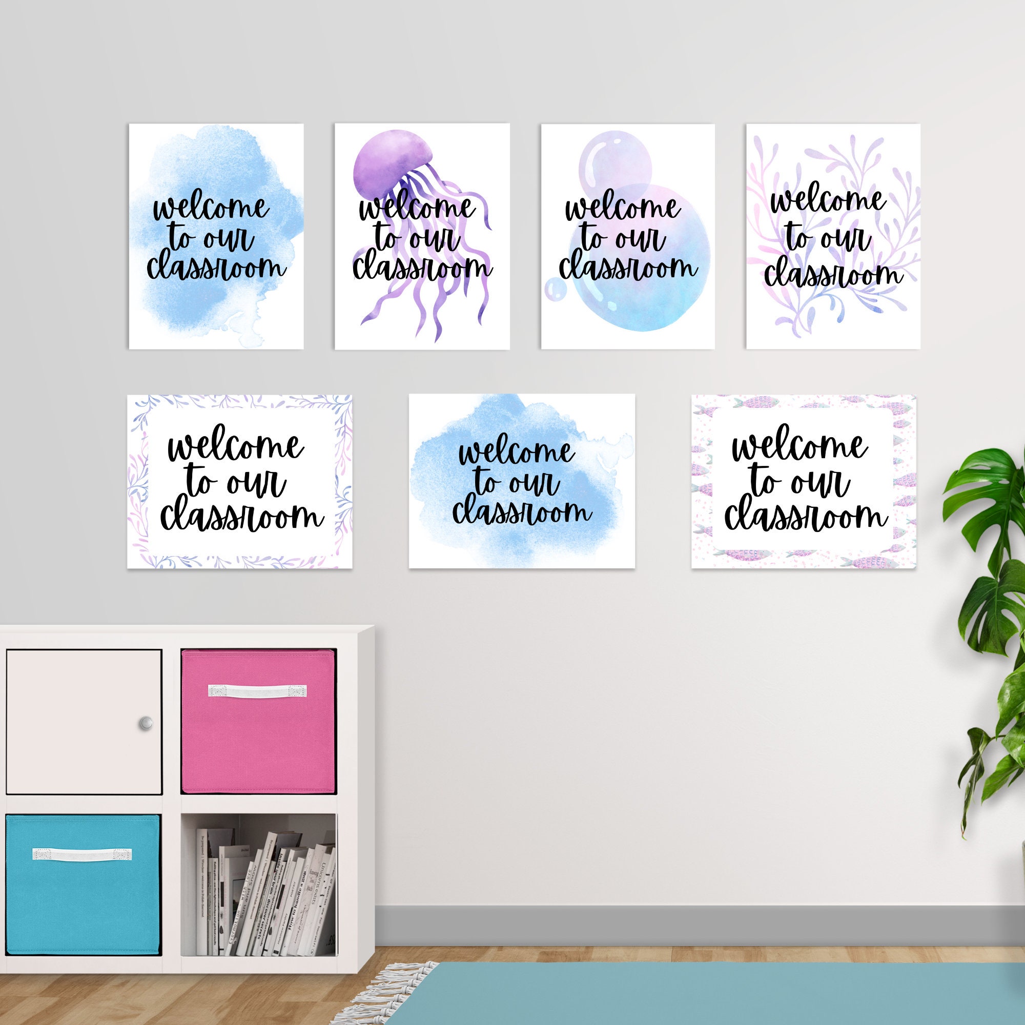 Under the Sea Classroom Decor - Watercolor - Welcome Sign - Etsy