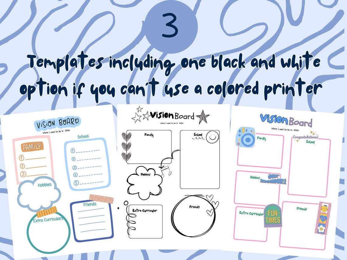 Student Vision Board, Student Vision Board Kit, Student Goal Setting ...