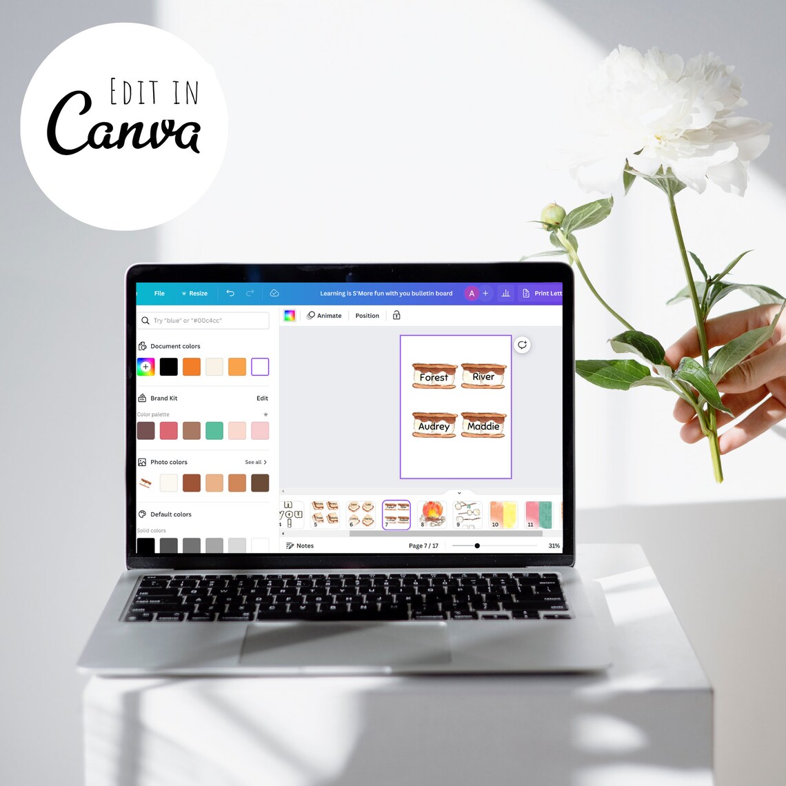 Learning is SMORE Fun With You! Fall Door Decor, Watercolor Fall Door ...