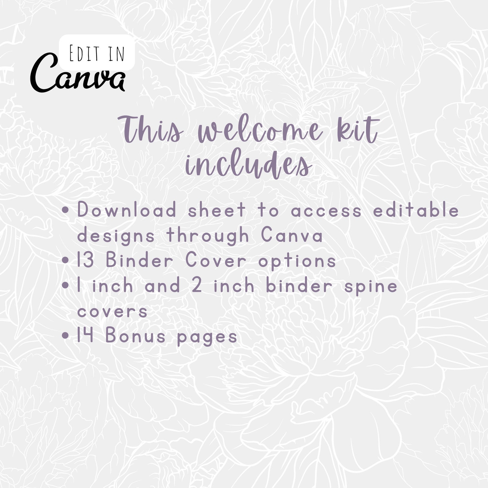 Lavender Teacher Binder Covers and Spines, Flower Classroom Decor ...