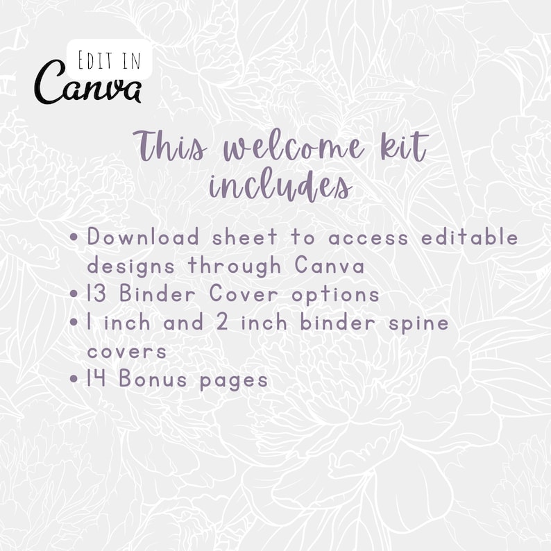 Lavender Teacher Binder Covers and Spines, Flower Classroom Decor ...