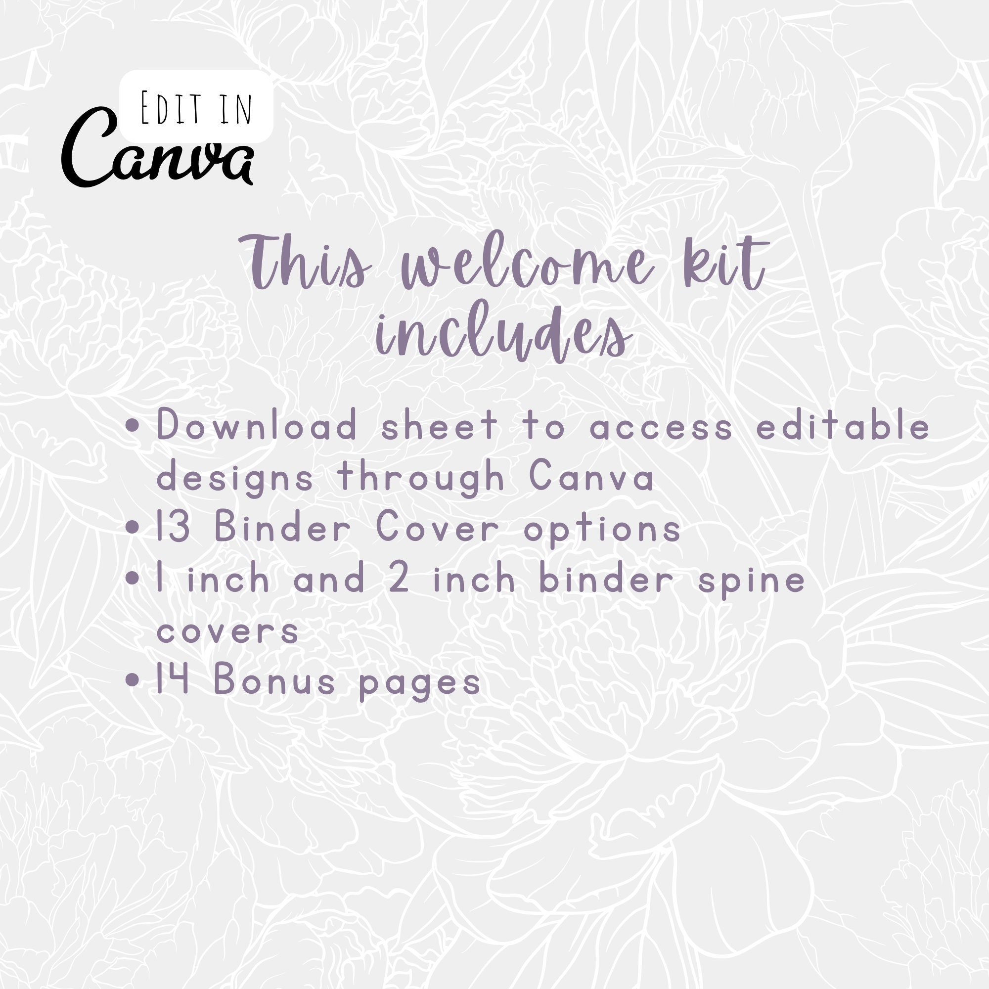 Lavender Teacher Binder Covers and Spines, Flower Classroom Decor ...