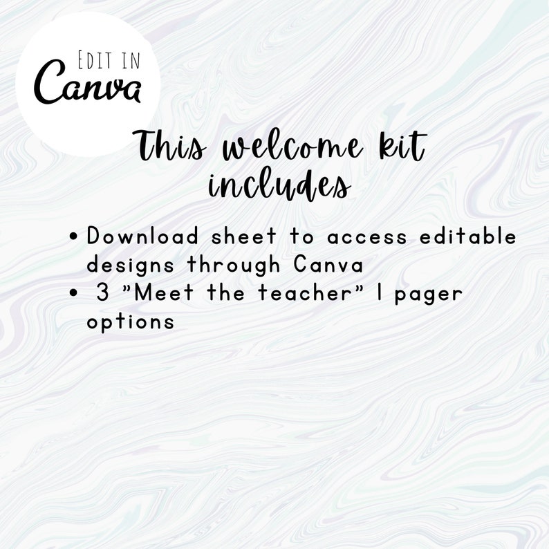 Meet the Teacher, Back to School Printable, Black and White Meet the ...