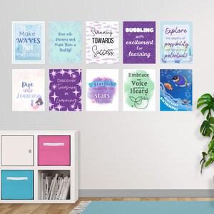 Under the Sea Classroom Decor - Watercolor - Motivational Posters - 2 ...