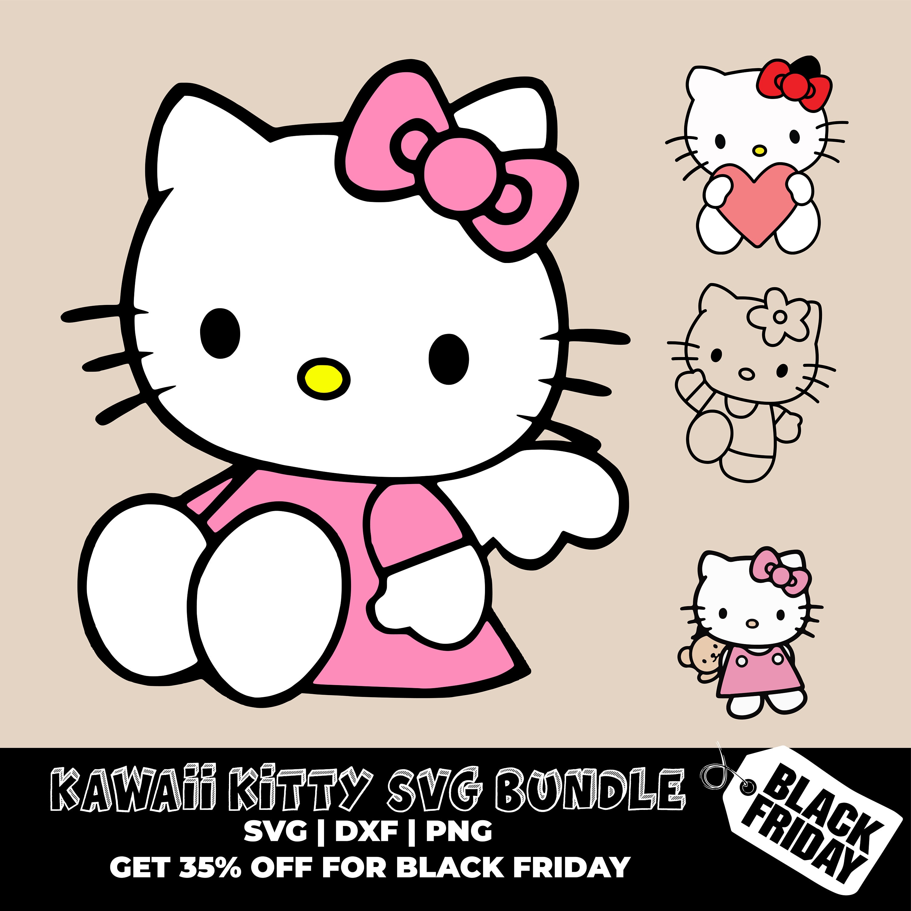 Kawaii Kitty Svg Kawaii Kitty Svg Bundle Cute Cat Svg Kitty - Etsy