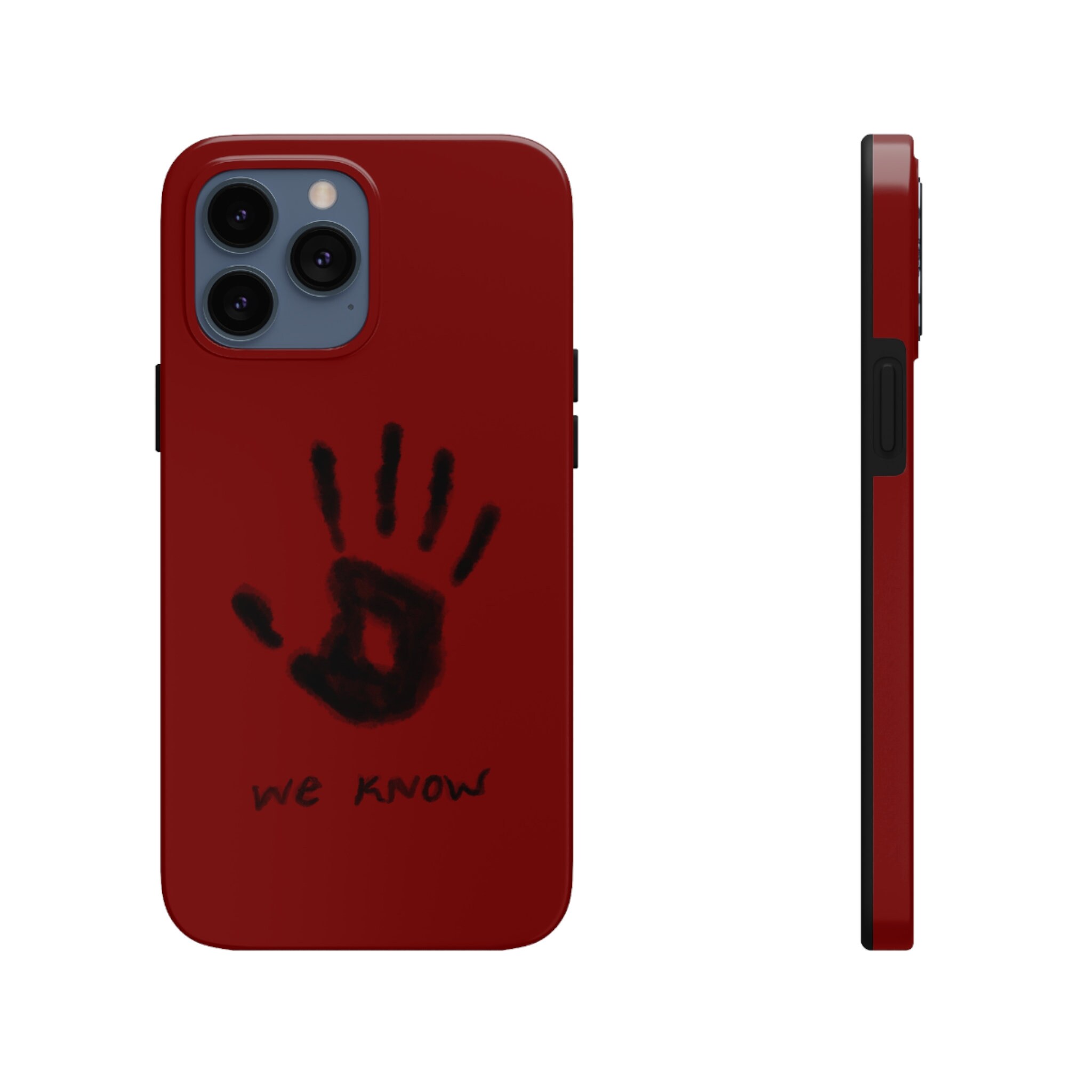 Black We Know Hand Phone Case - Etsy