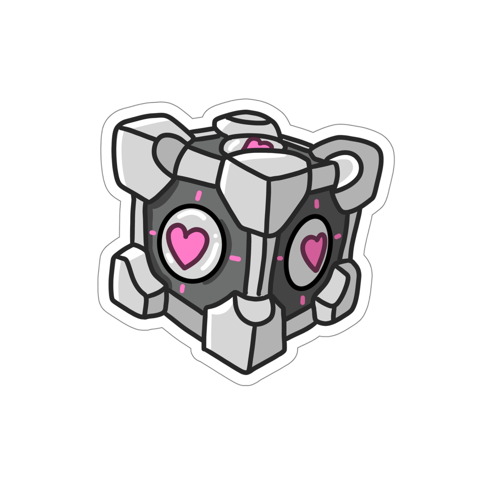 Goofy Companion Cube - Etsy