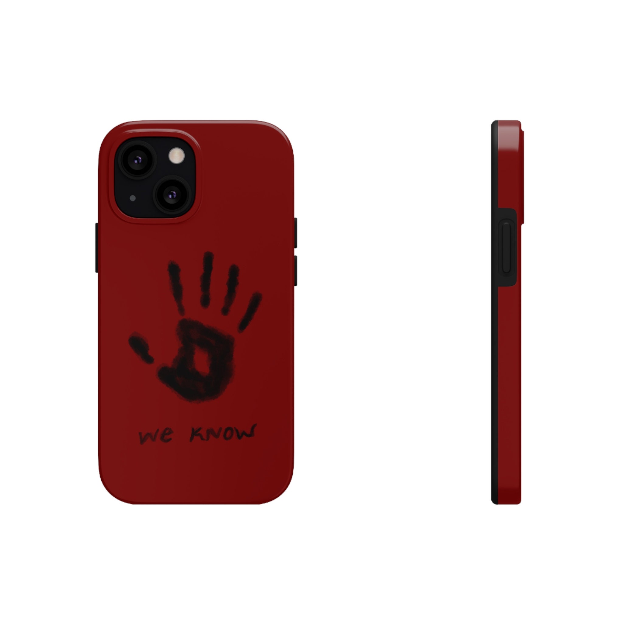 Black We Know Hand Phone Case - Etsy