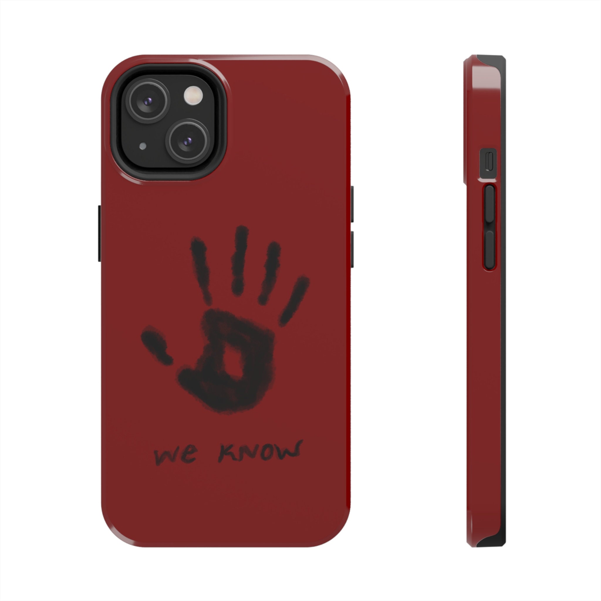 Black We Know Hand Phone Case - Etsy