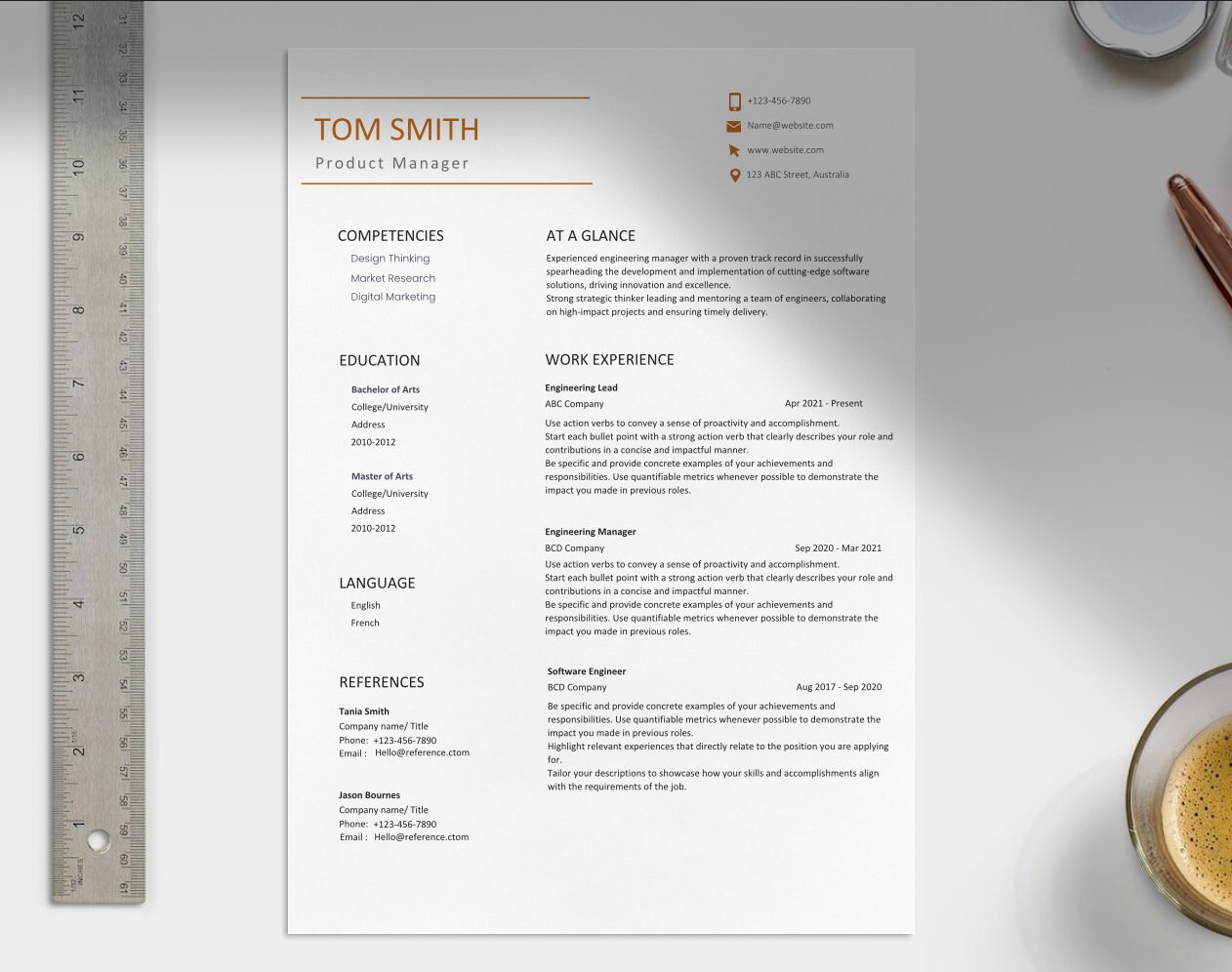 Simple Resume Template and Cover Letter Duo! Prepare to Nail That Job ...