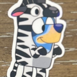 Bluey Sticker Set/ Plain and Vinyl Options/ Hand Drawn Designs/ Bluey ...