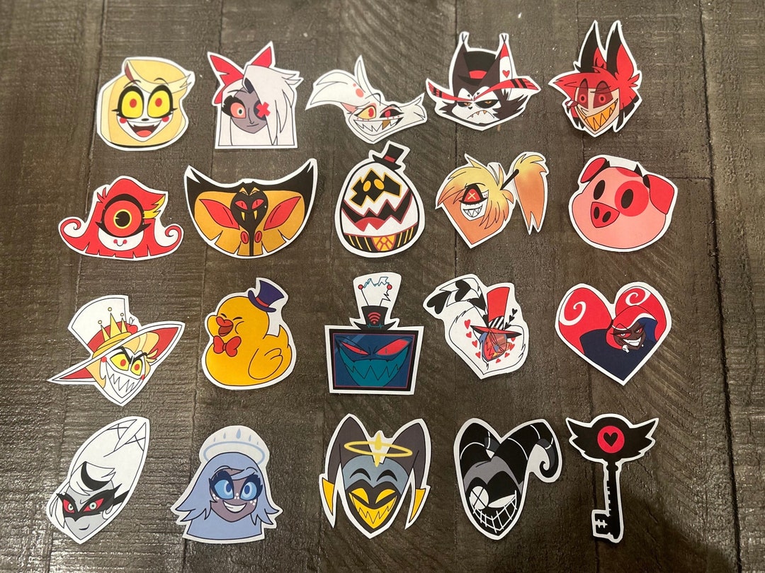 Hazbin Hotel Stickers/ Plain and Vinyl Options/ Hand Drawn Designs ...