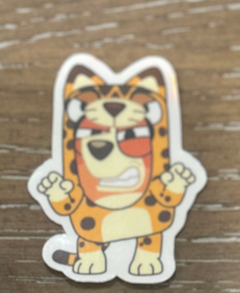 Bingo Sticker Set/ Plain and Vinyl Options/ Hand Drawn Designs/ Bluey ...