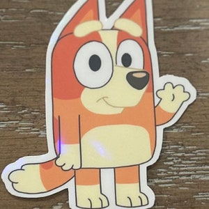 Bingo Sticker Set/ Plain and Vinyl Options/ Hand Drawn Designs/ Bluey ...