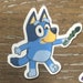 Bluey Sticker Set/ Plain and Vinyl Options/ Hand Drawn Designs/ Bluey ...