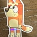 Bluey Sticker Set/ Plain and Vinyl Options/ Hand Drawn Designs/ Bluey ...