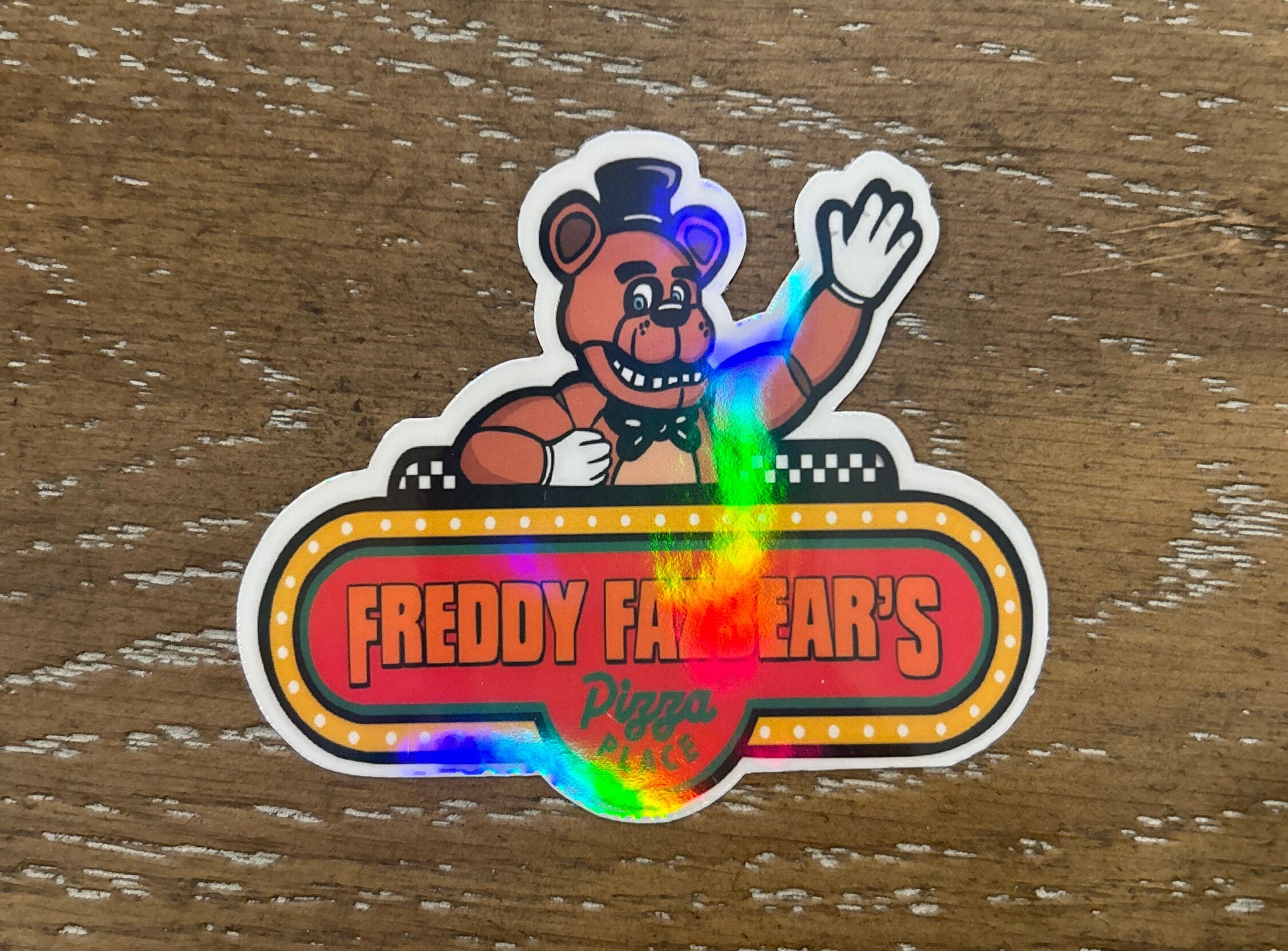Freddy Fazbear’s Pizzeria Sign Sticker/ Plain and Vinyl Options/ Hand ...