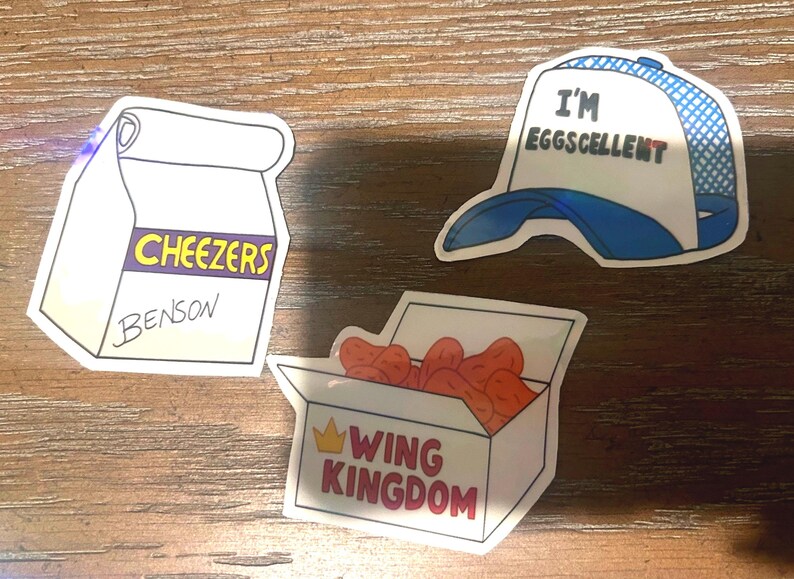 Regular Show Sticker Set/ Plain and Vinyl Options/ Hand Drawn Designs ...
