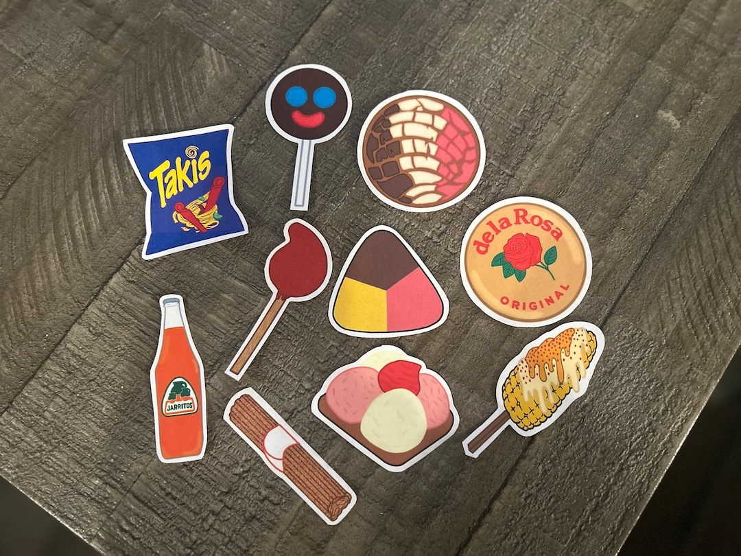 Mexican Snacks & Treats Sticker Set/ Plain and Vinyl Options/hand Made ...