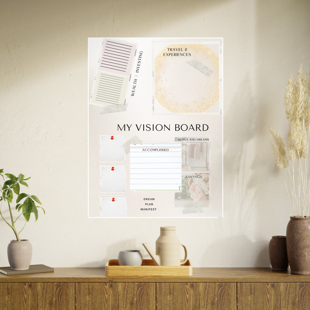 Photo Art Paper Posters Vision Board Planner Student - Etsy Canada