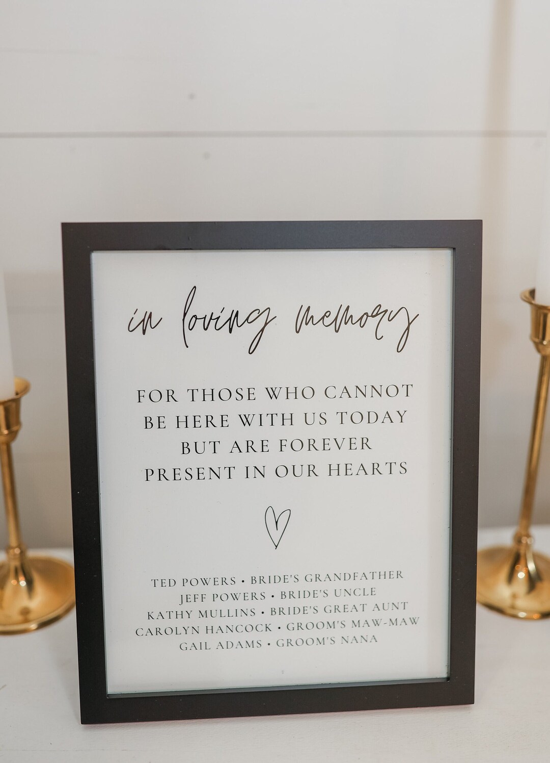 Memory Table Wedding Sign | in Loving Memory Sign | in Loving Memory ...