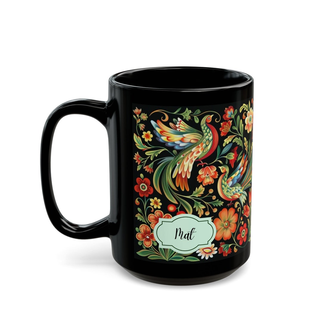 Russian Mother Black Mug (15oz) Mat' Mug Mothers Day Gift for Russian ...