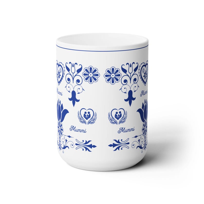 Finnish Inspired Mummi Ceramic Mug Finlander Coffee Tea or Hot ...