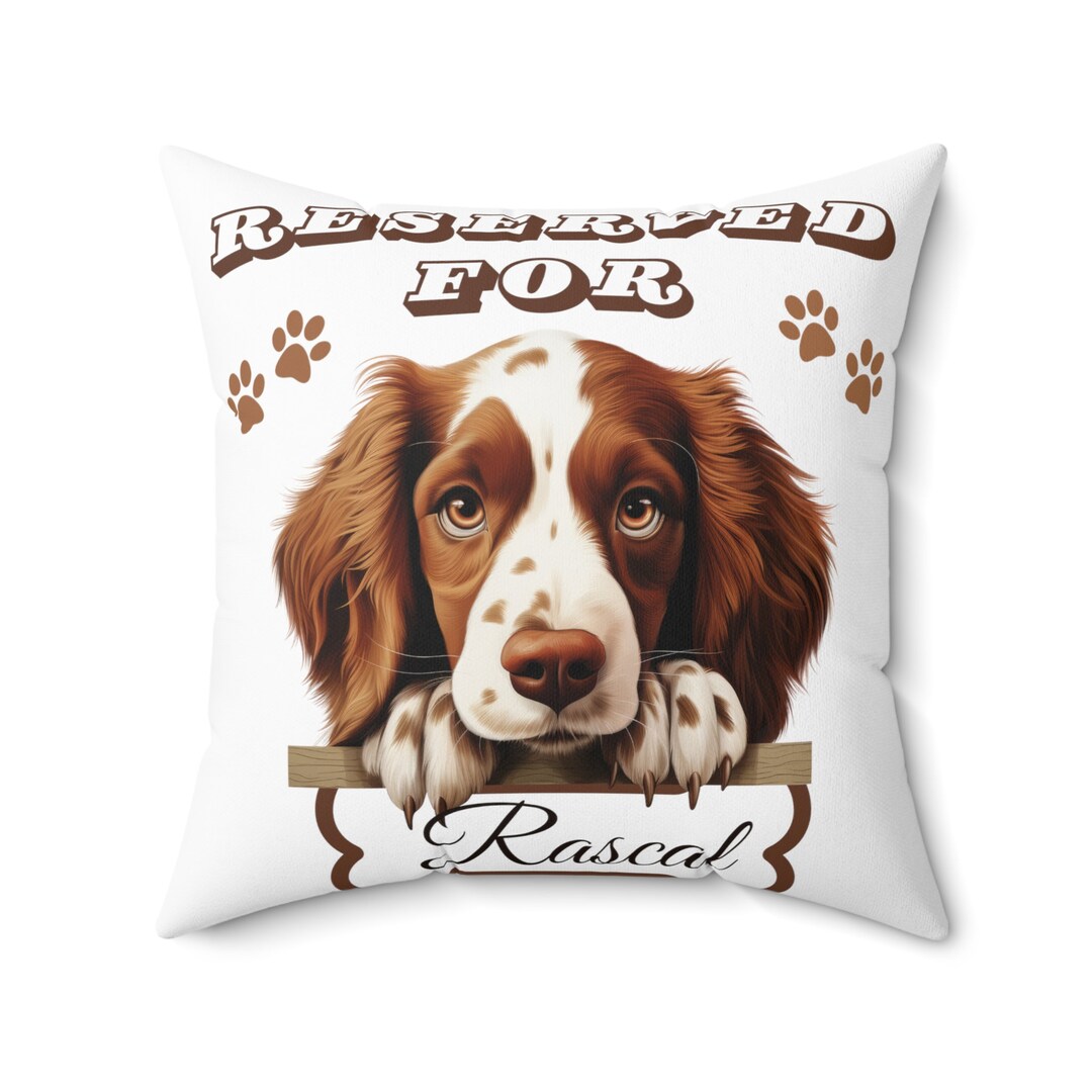 Personalized Welsh Springer Spaniel Square Pillow Custom Dog Pillow ...