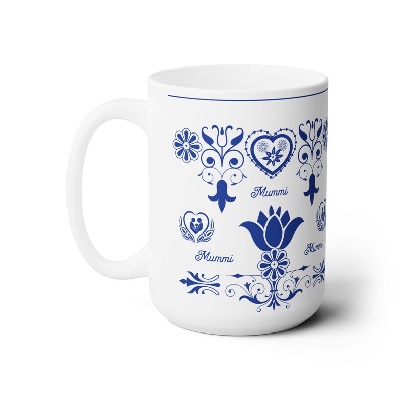 Finnish Inspired Mummi Ceramic Mug Finlander Coffee Tea or Hot ...
