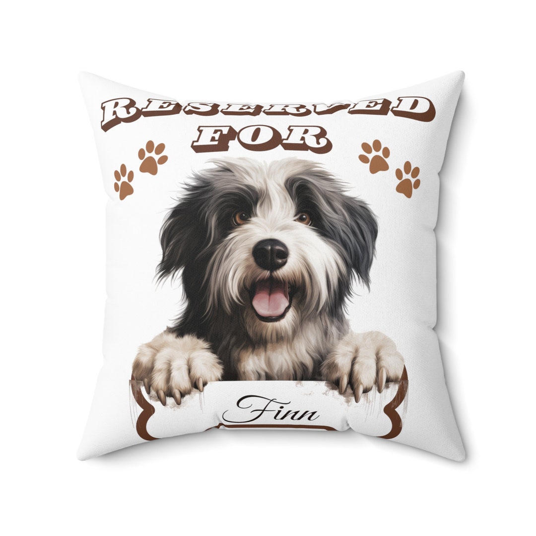 Personalized Polish Lowland Sheepdog Square Pillow Puppy Pillow Dog Mom ...