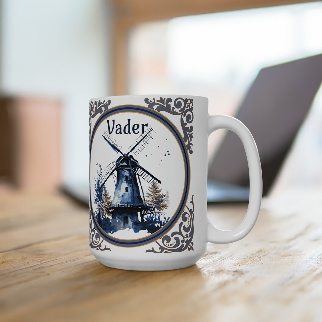 Dutch Father Ceramic Mug Dutch Inspired Design Vader Gift for Dutch ...
