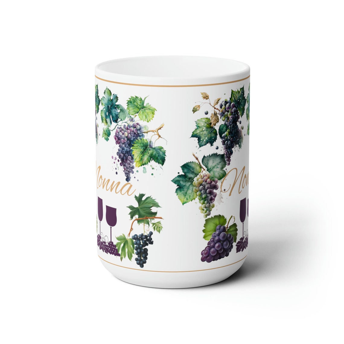 Italian Inspired Nonna Grandma Ceramic Mug 15oz Coffee Tea or Hot ...