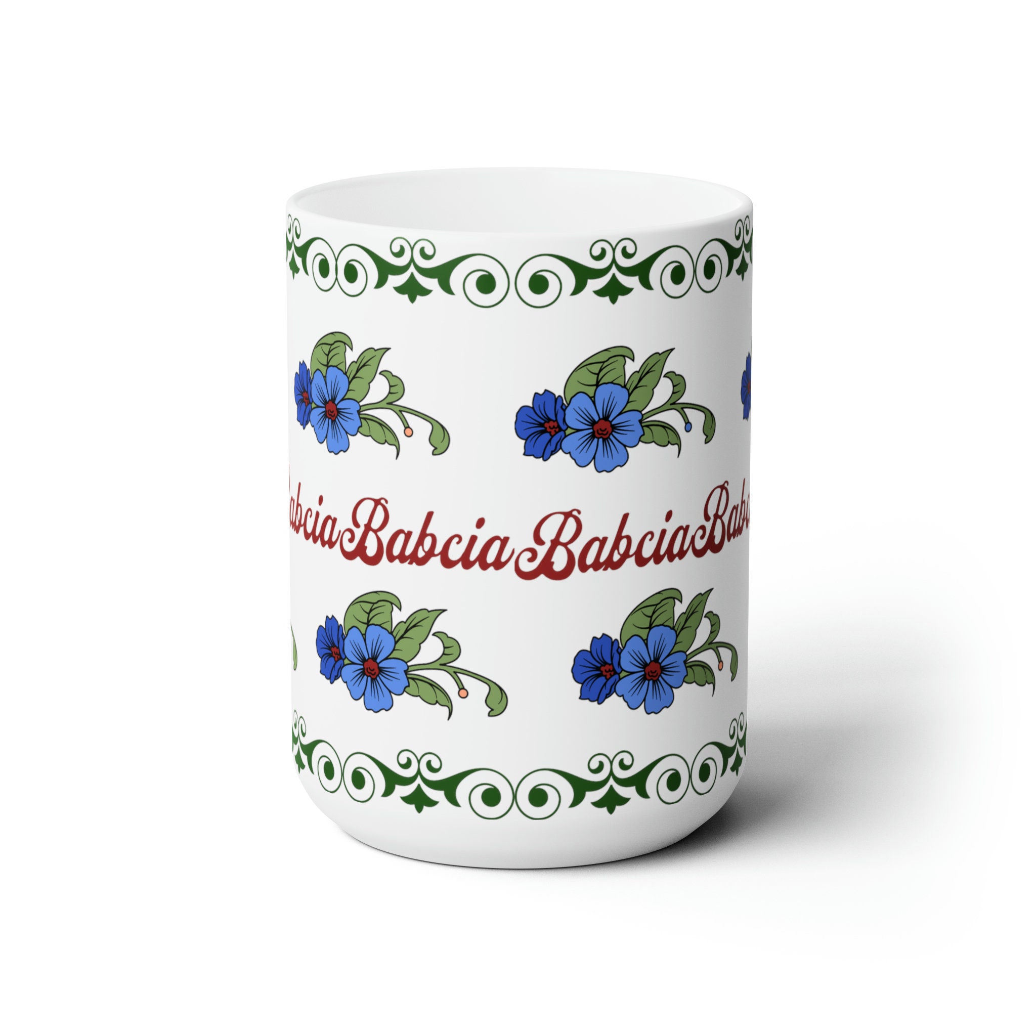 Polish Babcia Mug Polish Inspired Mug Design Polish Grandma Ceramic Mug ...
