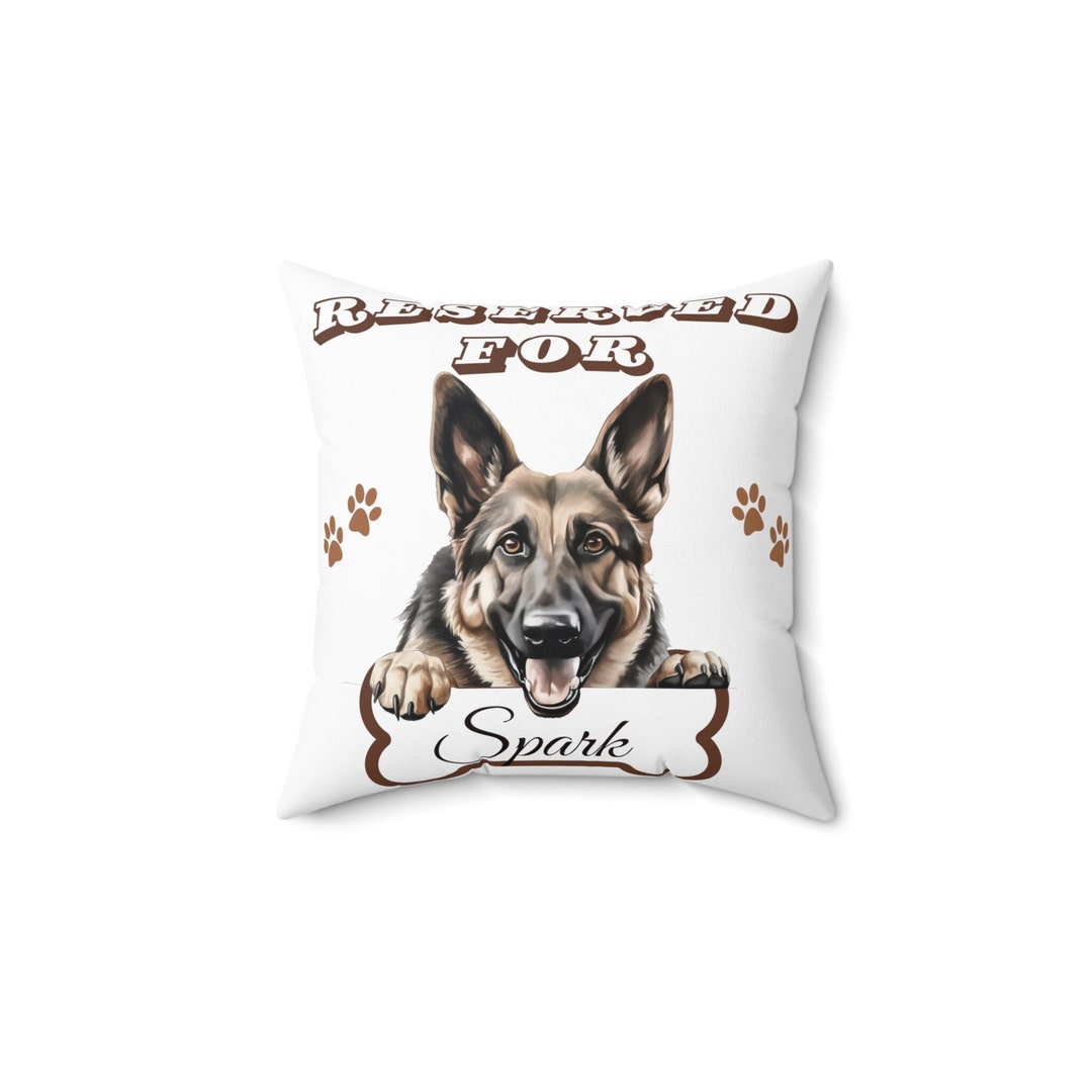 Personalized German Shepherd Spun Polyester Square Pillow 4 Sizes ...