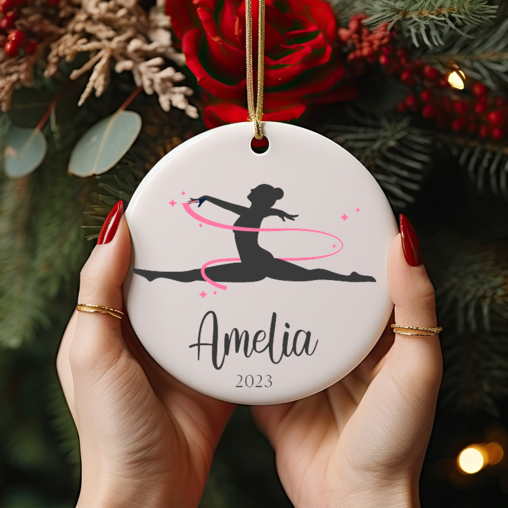 Gymnastics Ornament Custom Gift for Gymnastics Sports Personalized ...