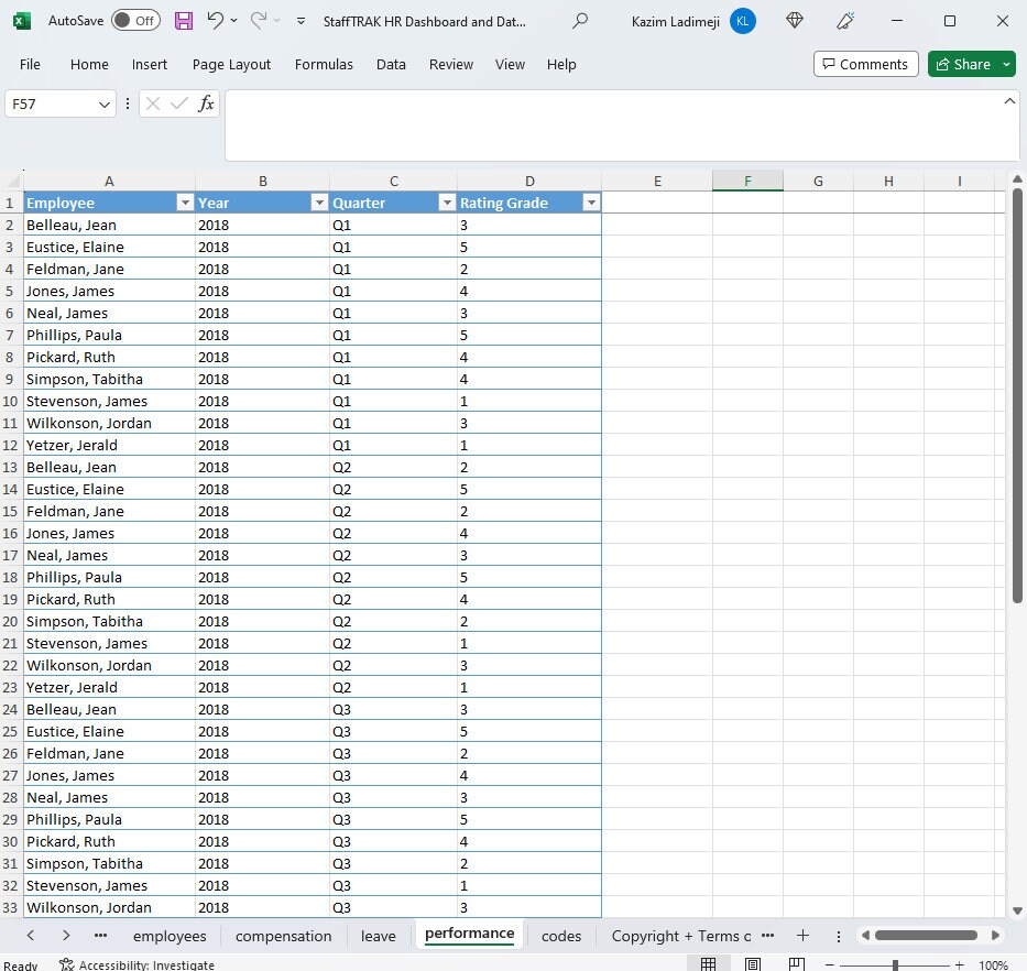 Premium Human Resources Excel Dashboard and Database - Etsy