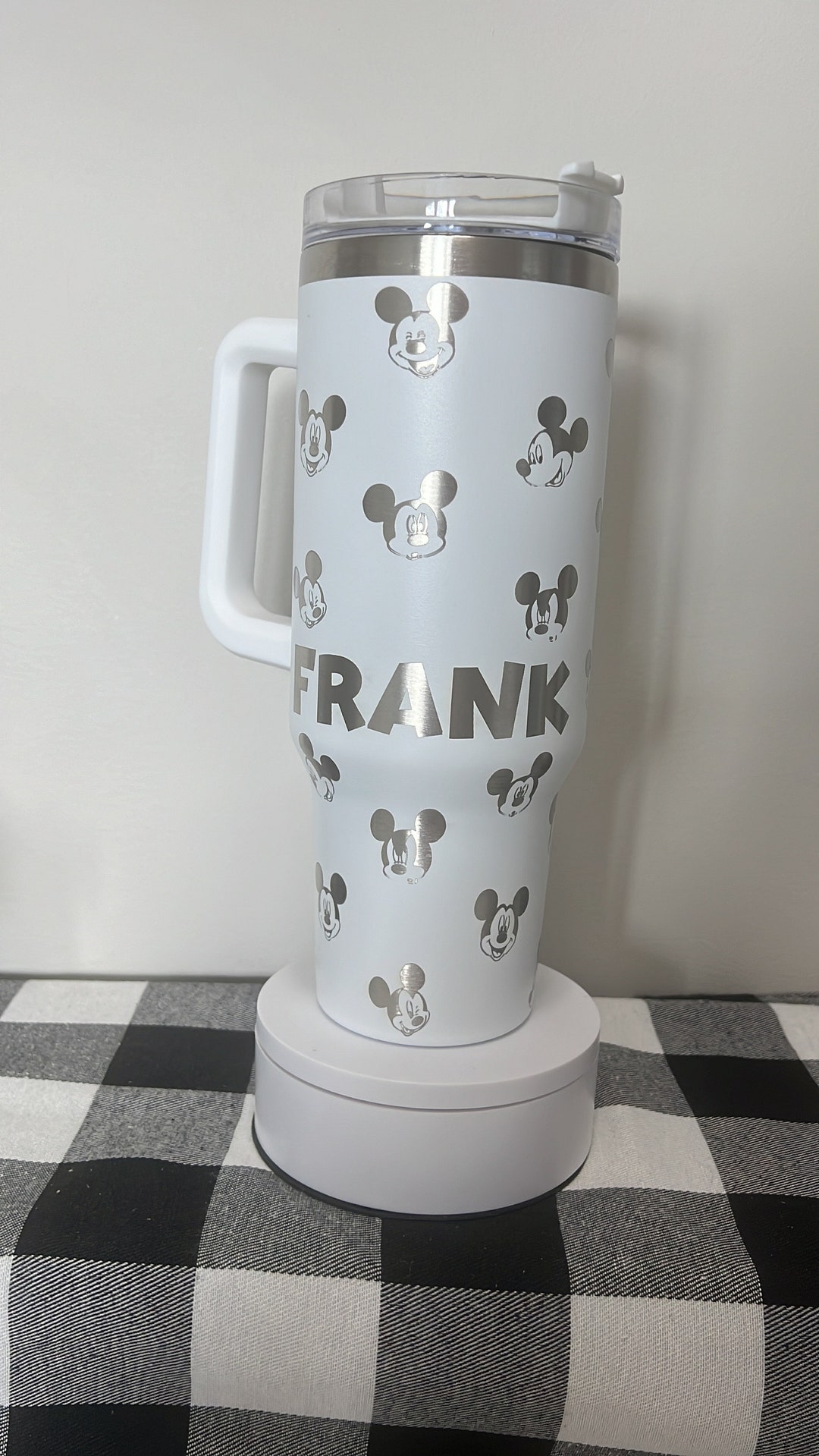 Mickey Mouse Faces 40oz Tumbler, Laser Engraved Mickey Mouse Cup, - Etsy