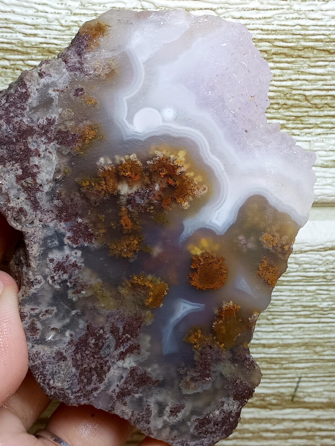 Slab Moss Agate Chrysocolla>> Scenic Agate Opal Size : 80×57×3.0mm ...